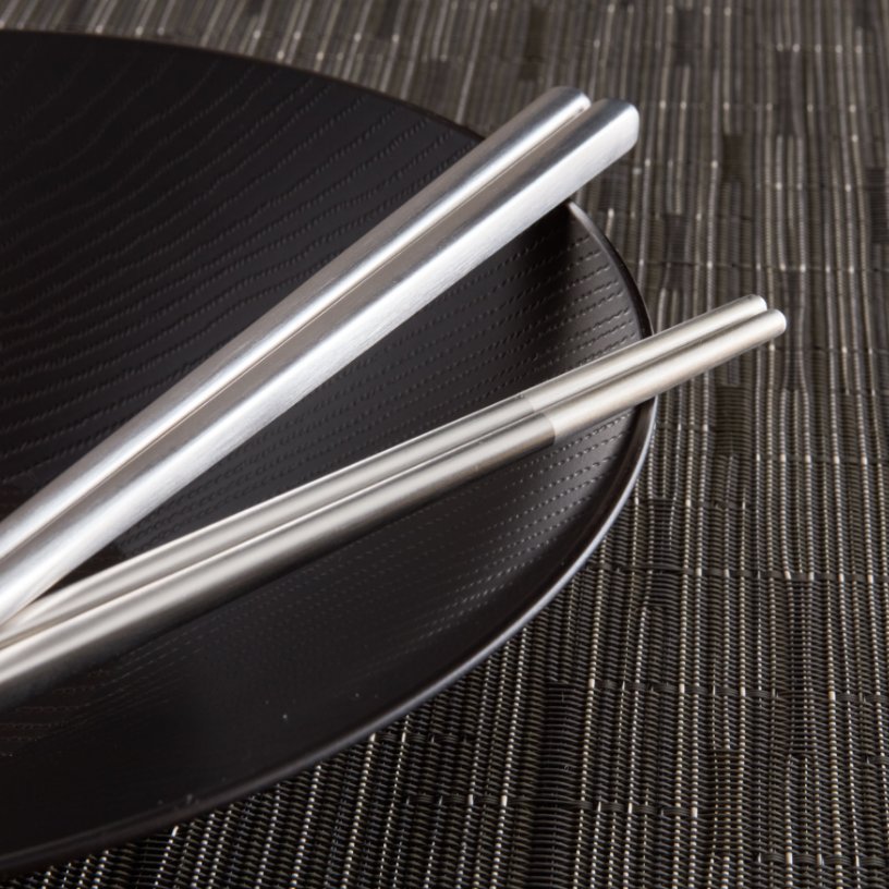 伊登316不鏽鋼筷5入組23cm 霧銀｜餐茶用具｜HOLA 和樂家居